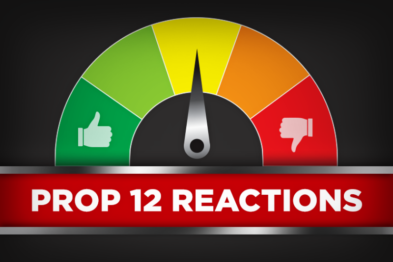 Prop 12 Reactions: From Hogwash to Delight