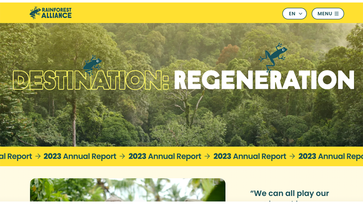 Rainforest Alliance cites the rising importance of its regenerative ...