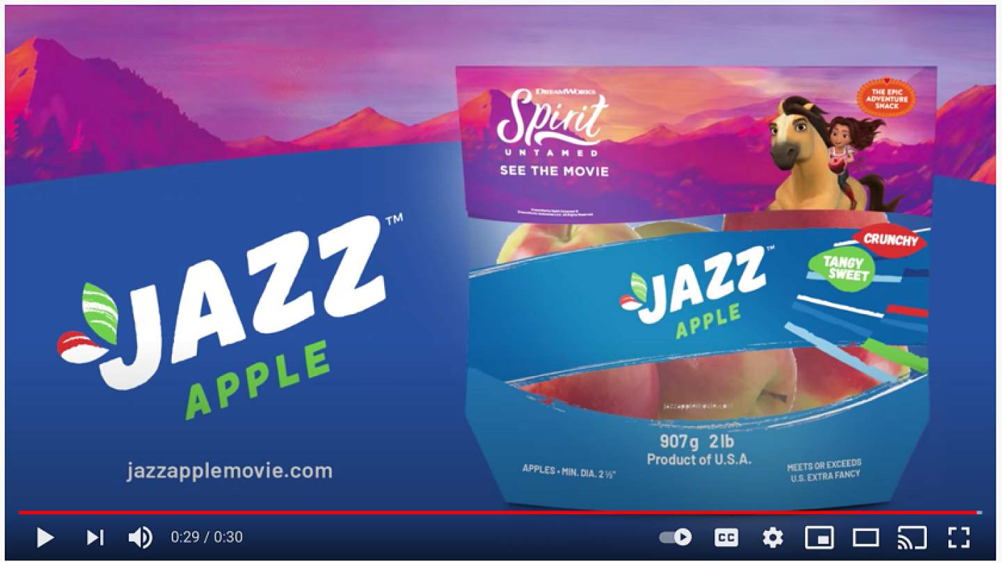 Jazz apples successfully promoted in grocery stores nationwide with ...