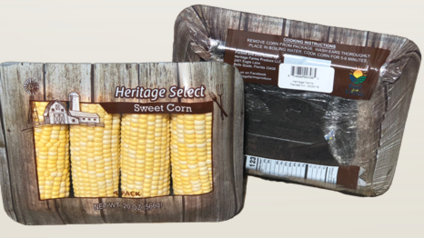 Heritage Farms launches sweet corn tray pack option - The Packer