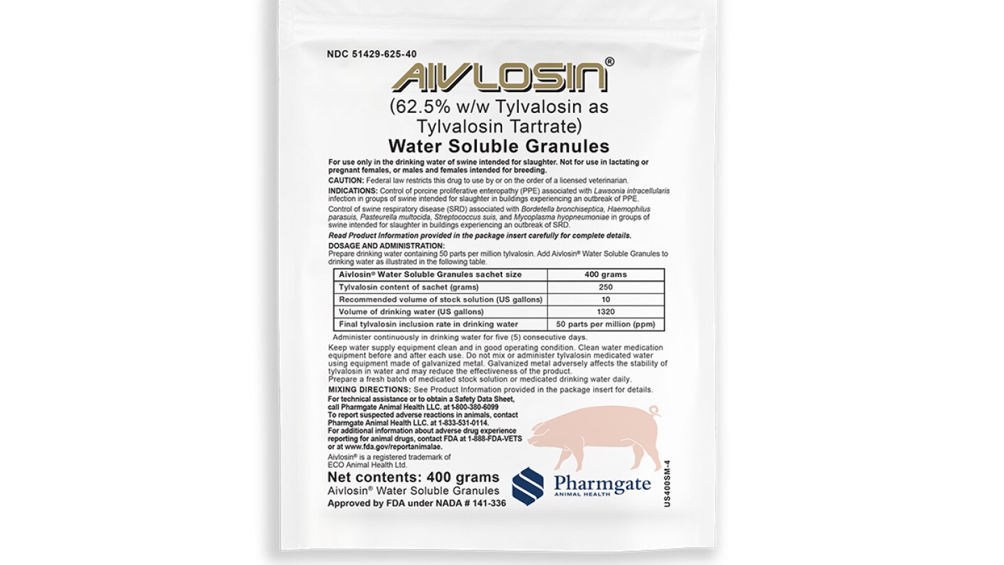 Aivlosin WSG Approved for Use in Reproducing Sows Now - Pork Business