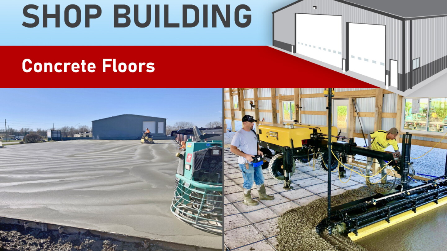 Farm Shop Concrete: One Chance To Do It Right - AgWeb