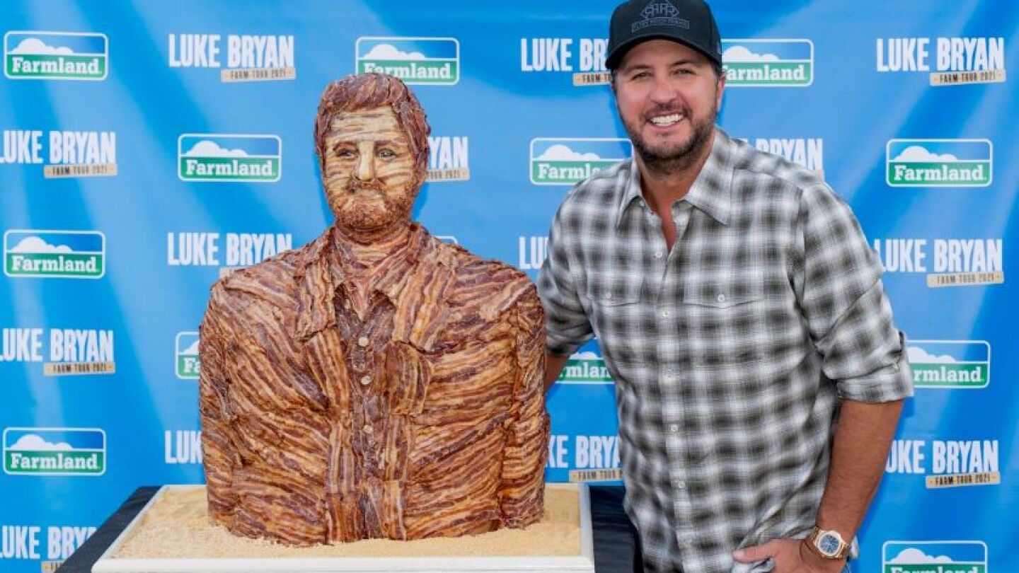Luke Bryan Meets His Doppelganger in Bacon Form - The Scoop - Ag Retail ...