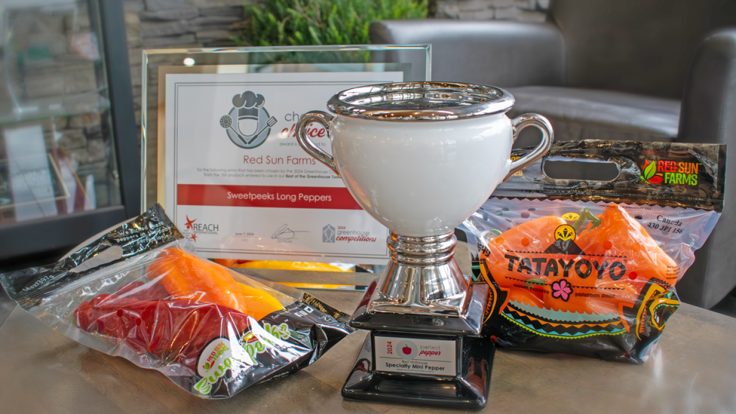 Red Sun Farms recognized for sweet and long peppers at greenhouse ...