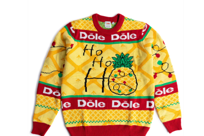 Dole goes retro with colorful ugly Christmas sweater - The Packer