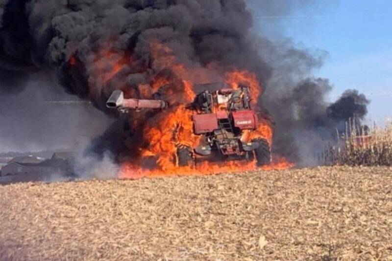 Do You Have a Plan for Combine Fire Prevention - AgWeb