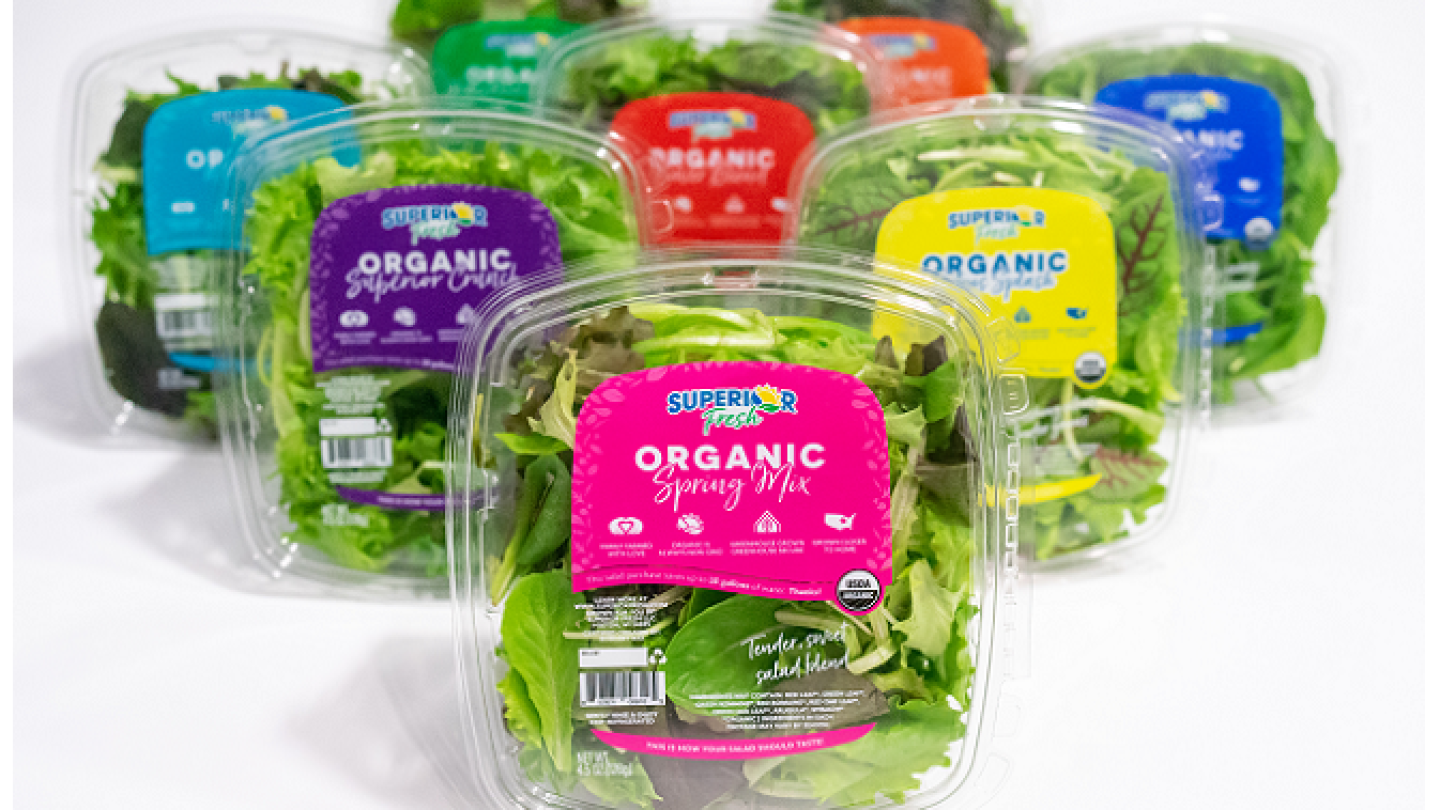 Organic grower Superior Fresh refreshes brand, packaging - The Packer